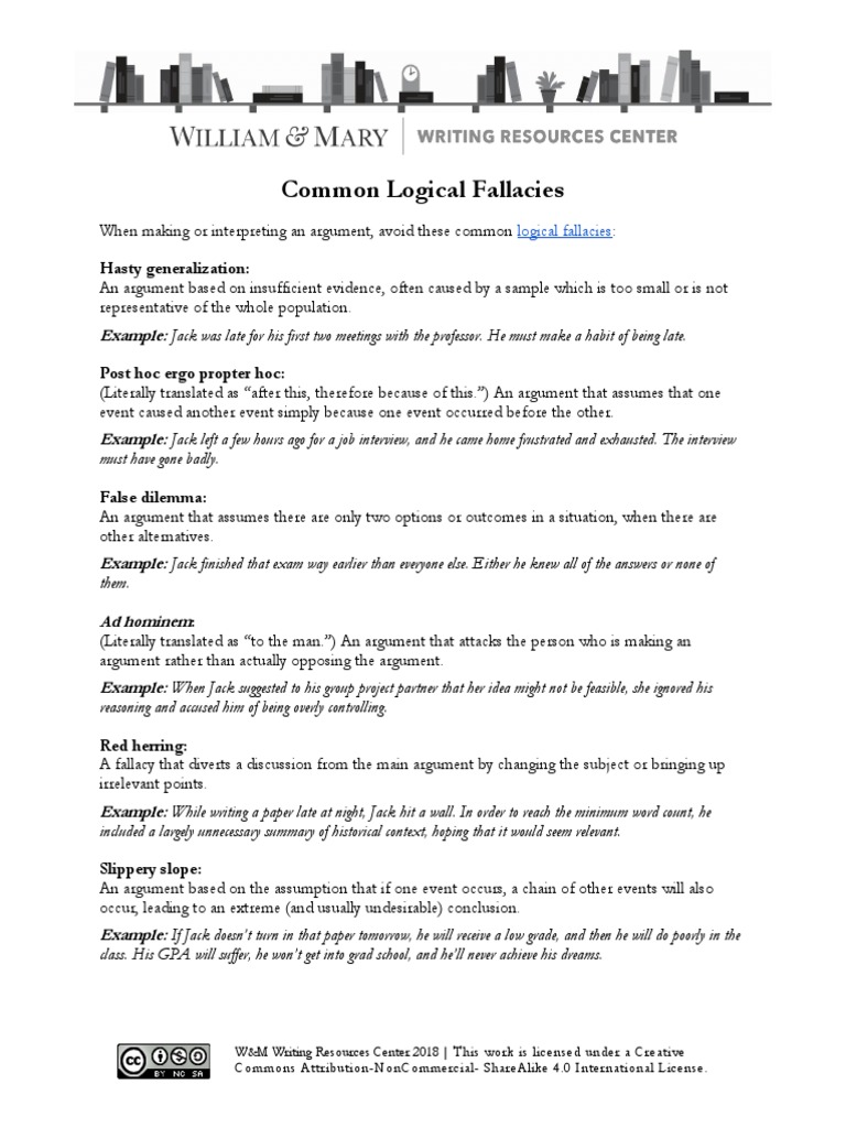 Common Logical Fallacies Explained | PDF | Philosophy