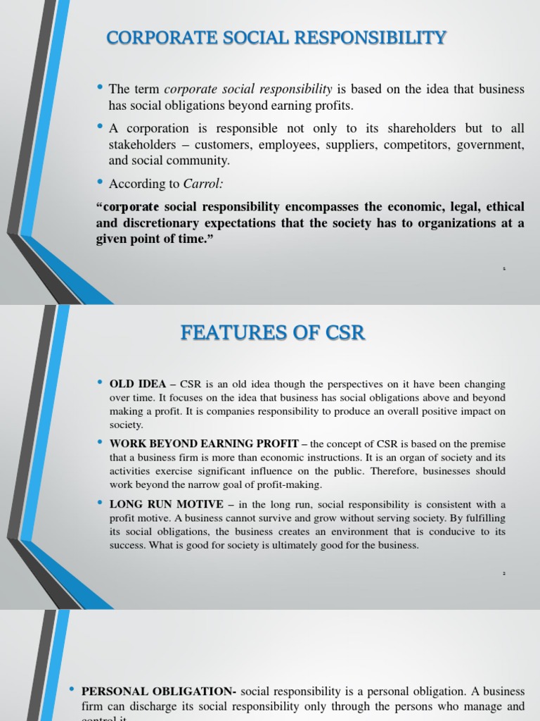 Corporate Governance and CSR | PDF | Corporate Social Responsibility ...