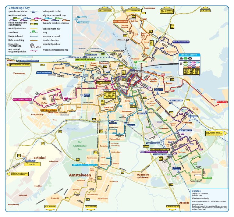 Map Amsterdam Bus | PDF