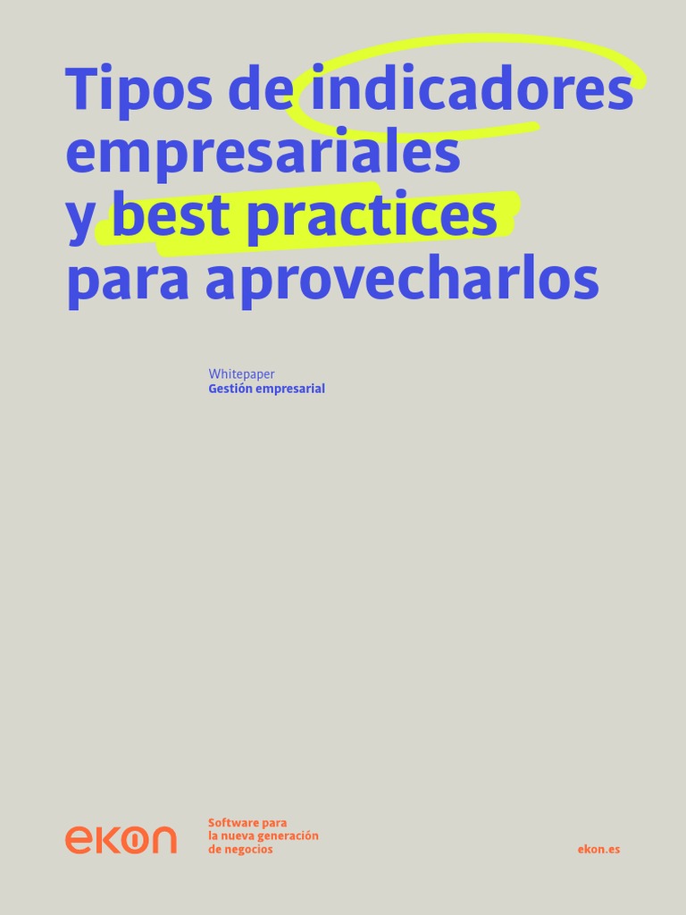 Ebook KPIs | PDF | Indicador de rendimiento | Business