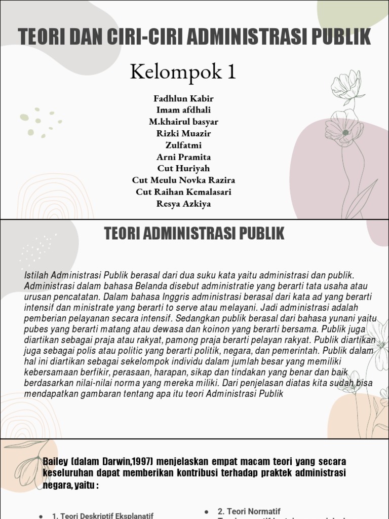Administrasi Publik Klmpok 1 | PDF