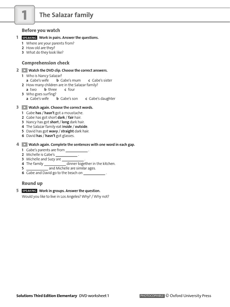 Unit 1 The Salazar Family-1-2 | PDF