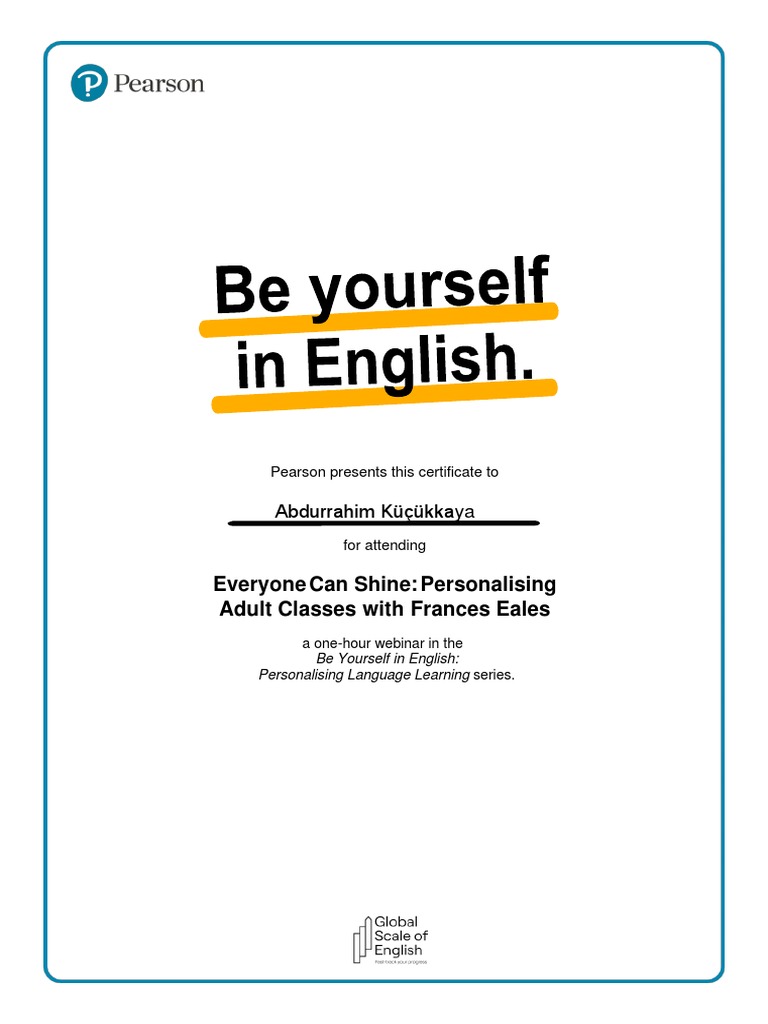 Pearson Certificate 2 | PDF