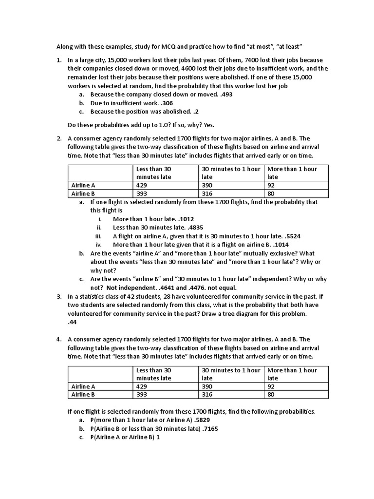 Bus172-PracticeMid2 - With Answer | PDF | Standard Deviation | Poisson Distribution