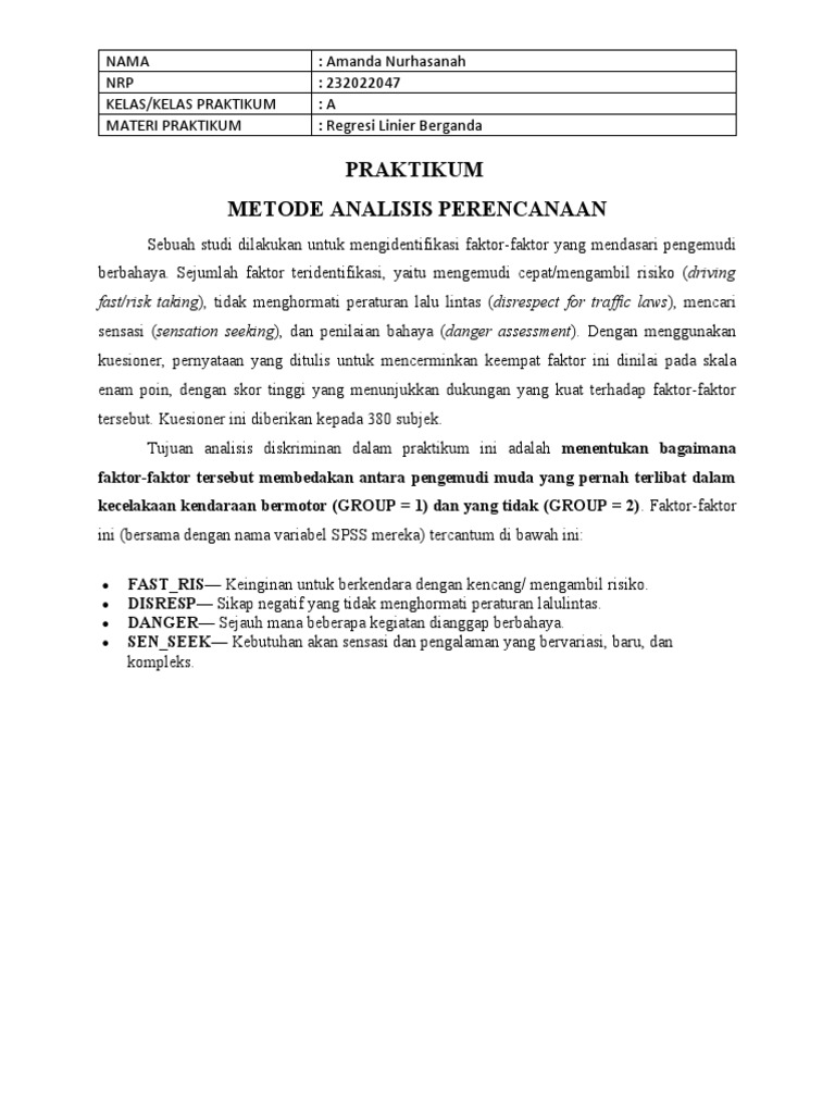 LKM Diskriminan | PDF