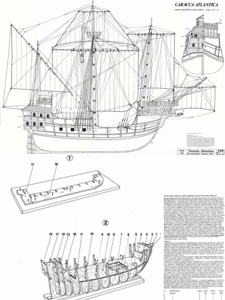 Carraca Atlantica (S. Xvi) Planos 16 Hojas | PDF