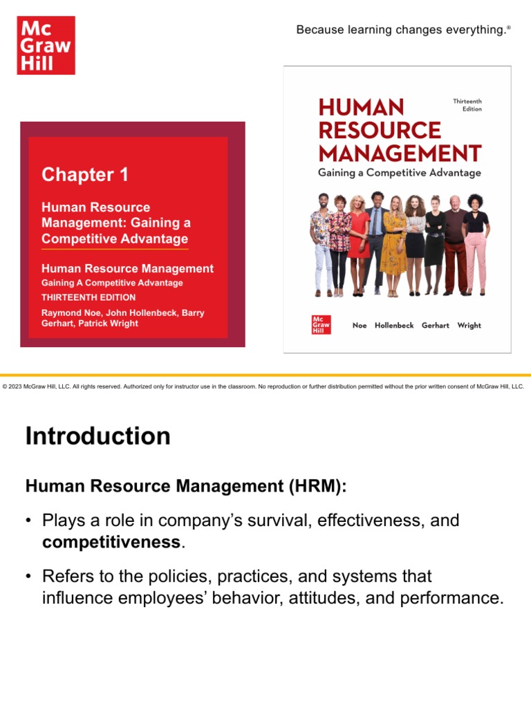 C01 - Introduction To SHRM Part 1 | PDF | Human Resource Management | Employment