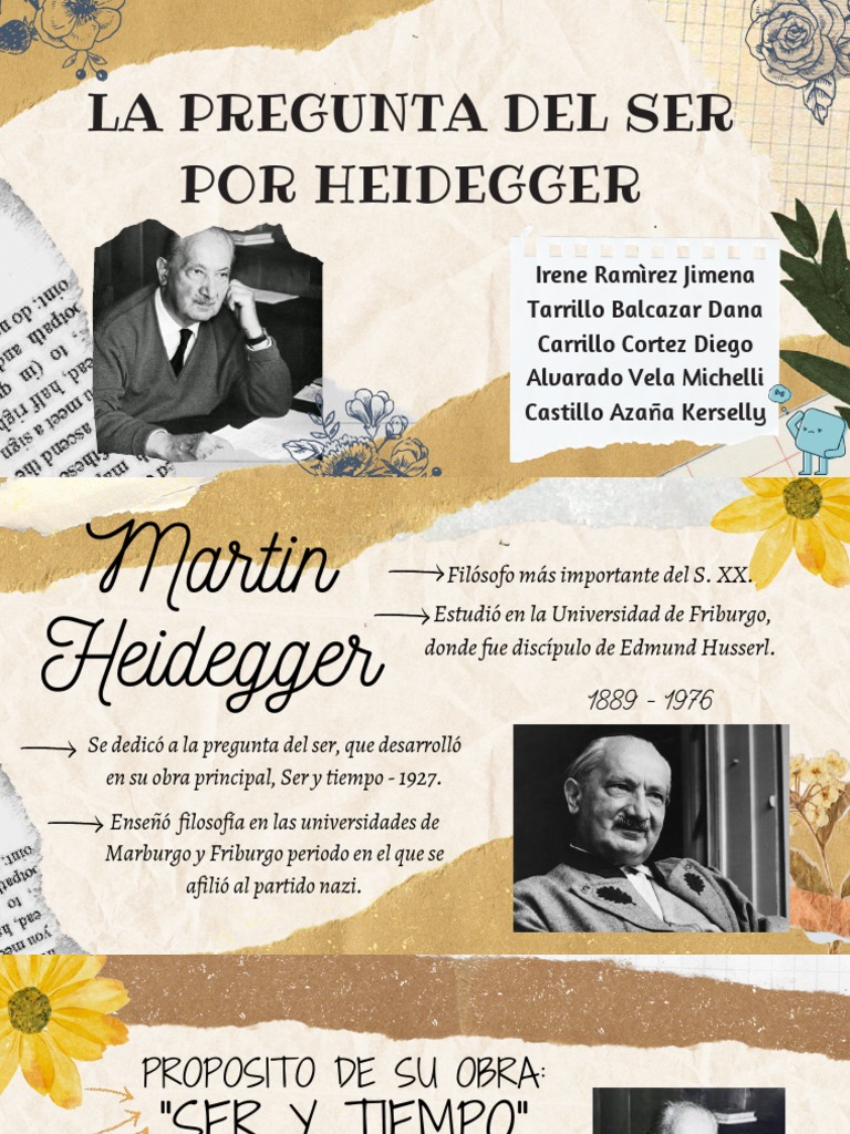 La Pregunta Del Ser Por Heidegger | PDF | Martin Heidegger | Ser y tiempo