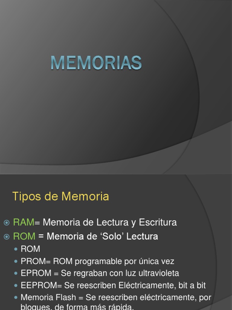 Memoria RAM | PDF | Memoria de acceso aleatorio | Microprocesador