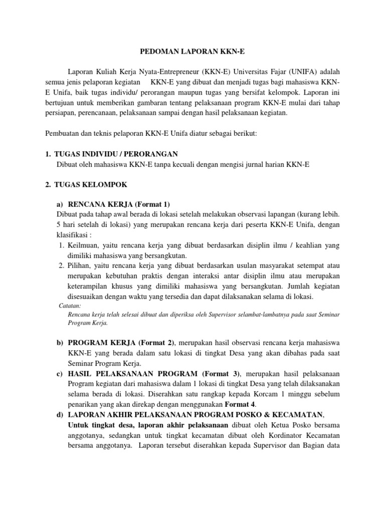 Catatan: Rencana Kerja Telah Selesai Dibuat Dan Diperiksa Oleh Supervisor Selambat-Lambatnya ...