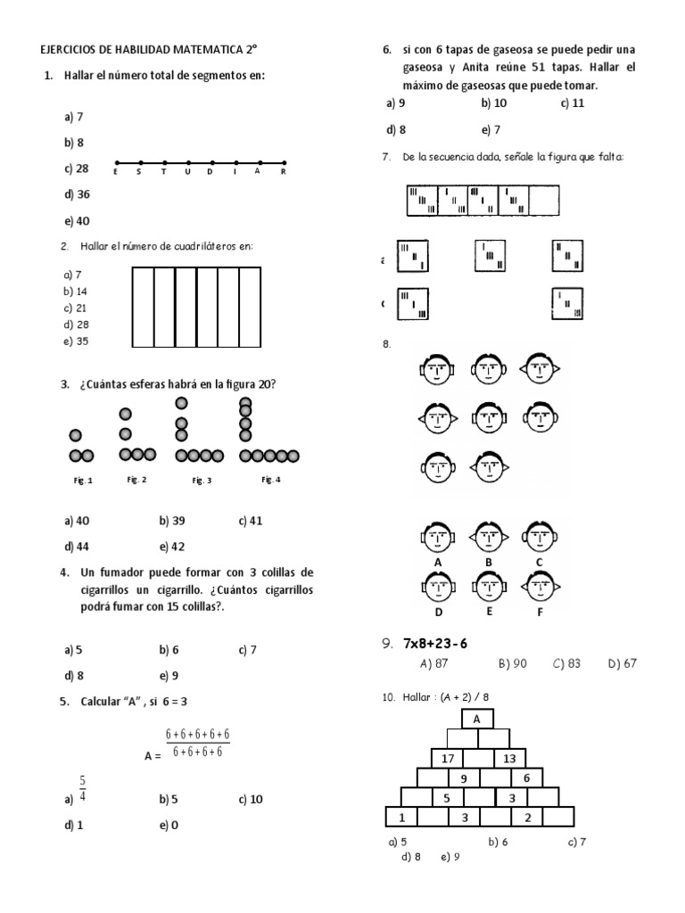 de La Secuencia Dada, Señale La Figura Que Falta:: E S T U D I A R ...