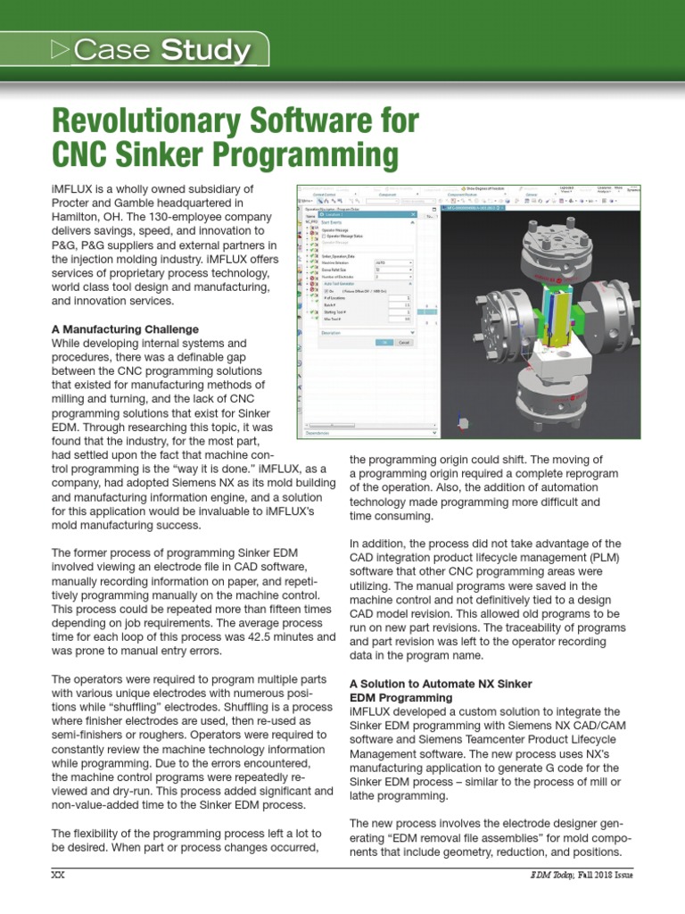 CNC Sinker EDM Programming Automation | PDF