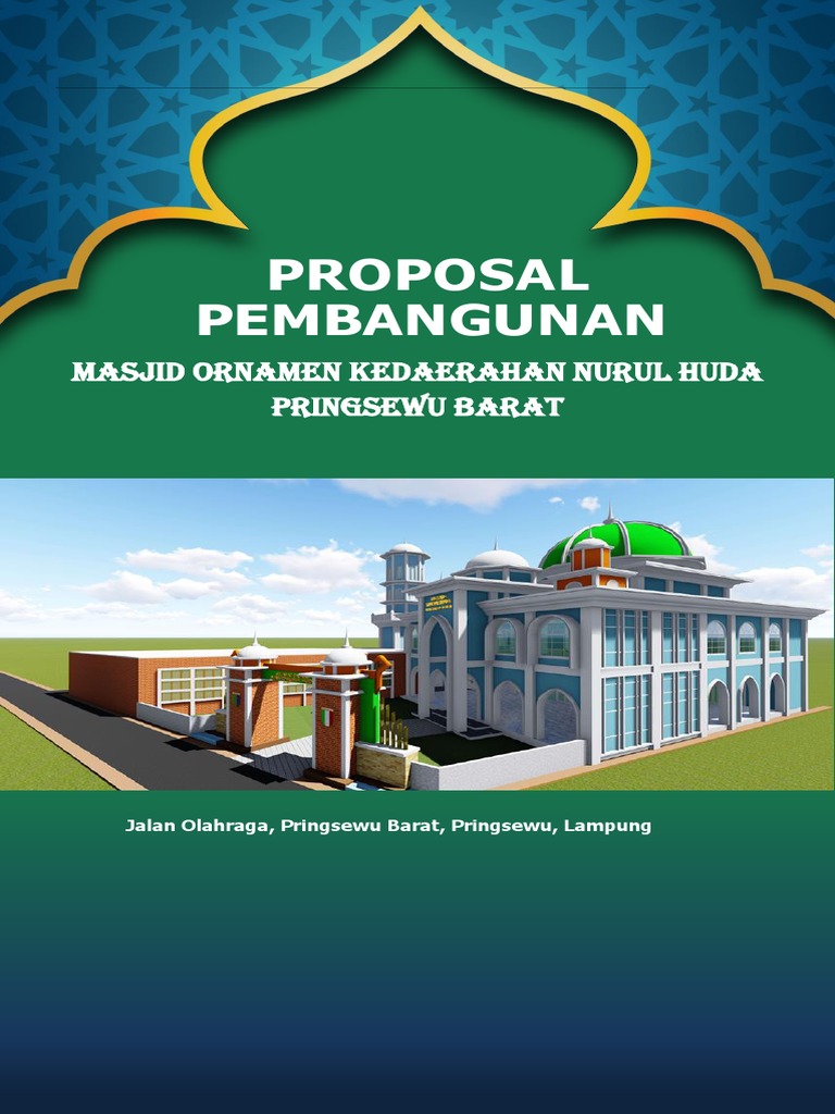 Proposal Pembangunan MAsjid Nurul Huda Pringsewu Lampung | PDF