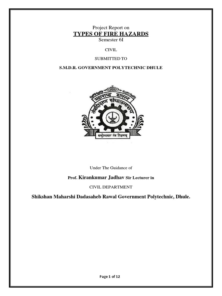 MANGEMENT Micro Project | PDF | Fires | Fire Safety MANGEMENT Micro Project | PDF | Fires | Fire Safety