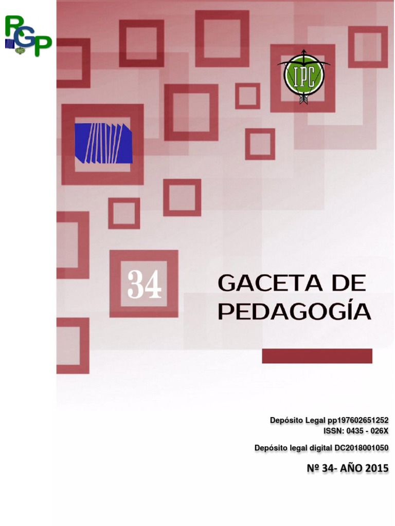Gaceta de Pedagogía IPC Universidad Pedagógica Experimental Libertador ...