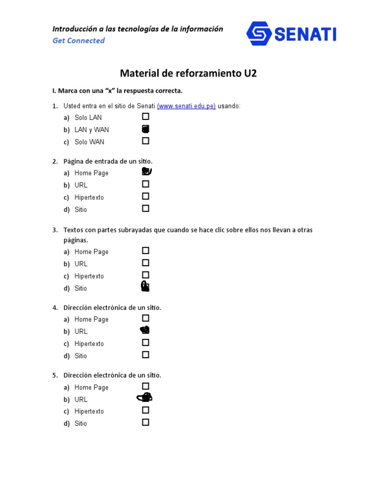 Material de Reforzamiento U2: Get Connected | PDF