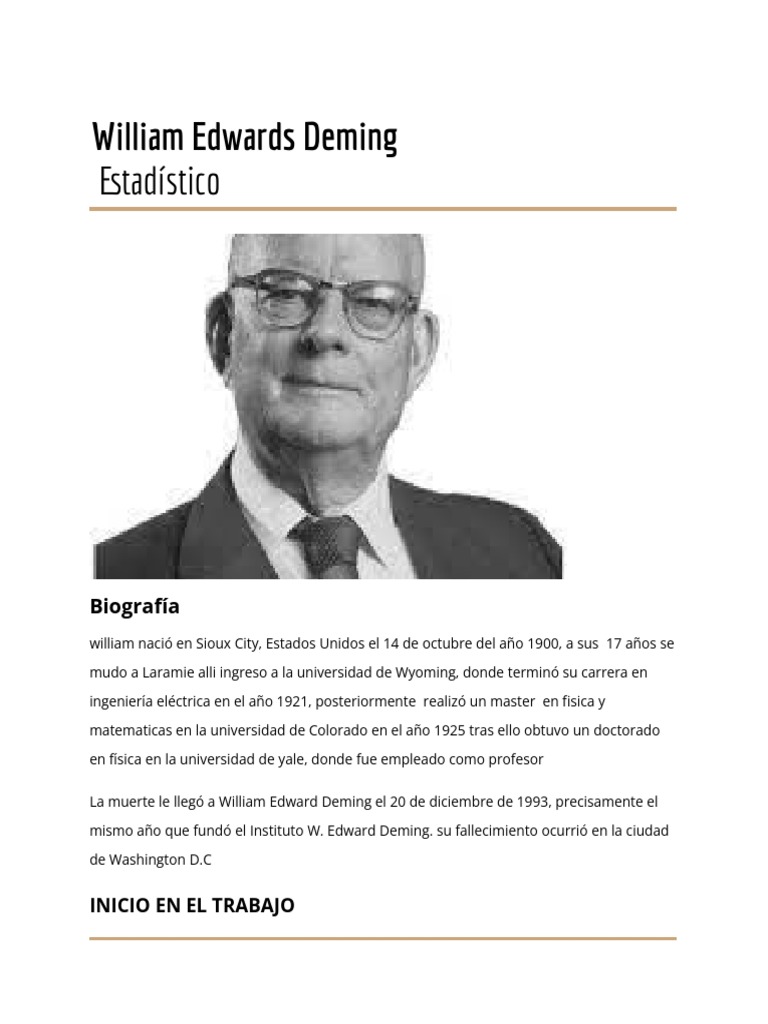 William Edwards Deming | PDF