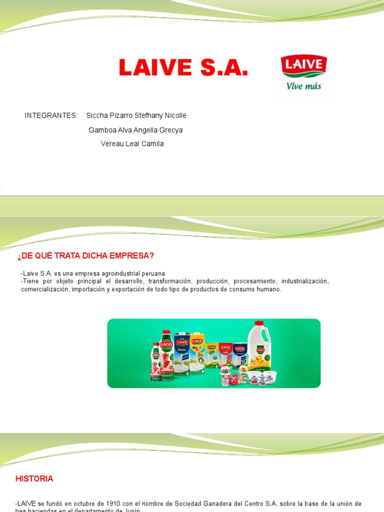 Laive S.A | PDF | Yogur | Productos lácteos