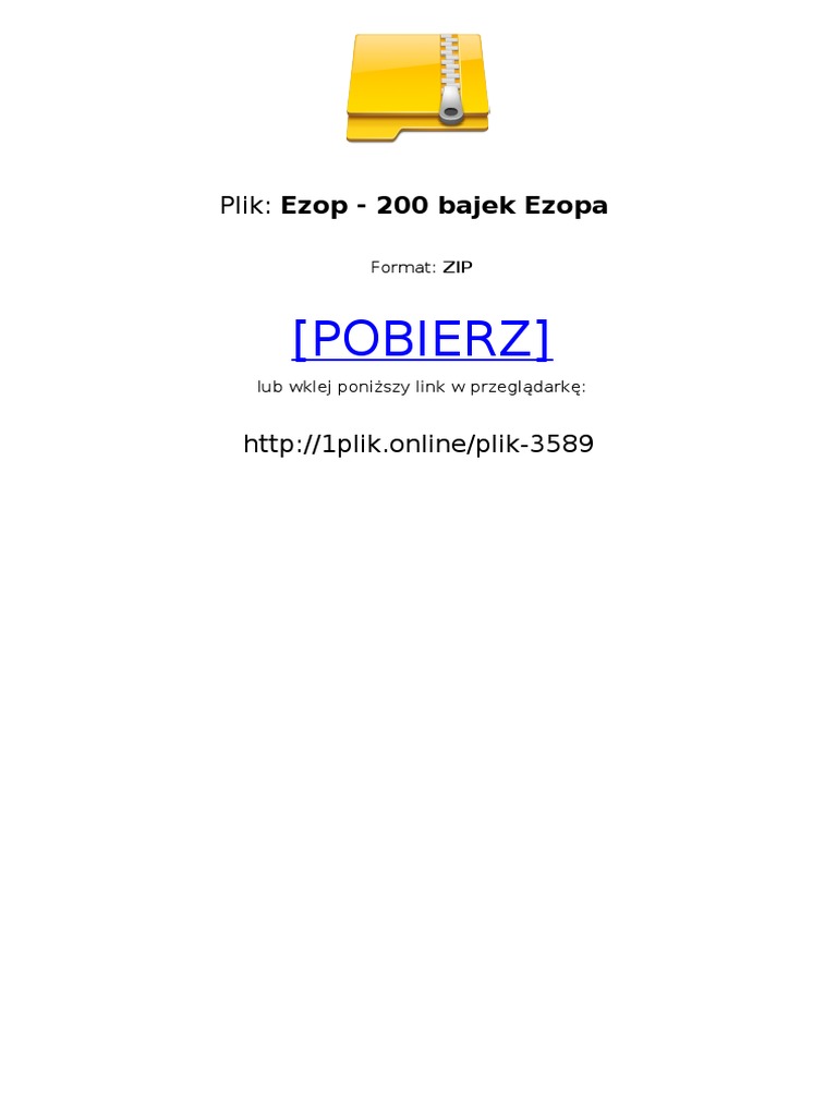 Ezop - 200 Bajek Ezopa | PDF