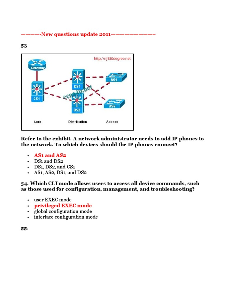 New Questions Update 2011 - : DS1 and DS2 DS1, DS2, and CS1 AS1, AS2, DS1, and DS2 | PDF ...