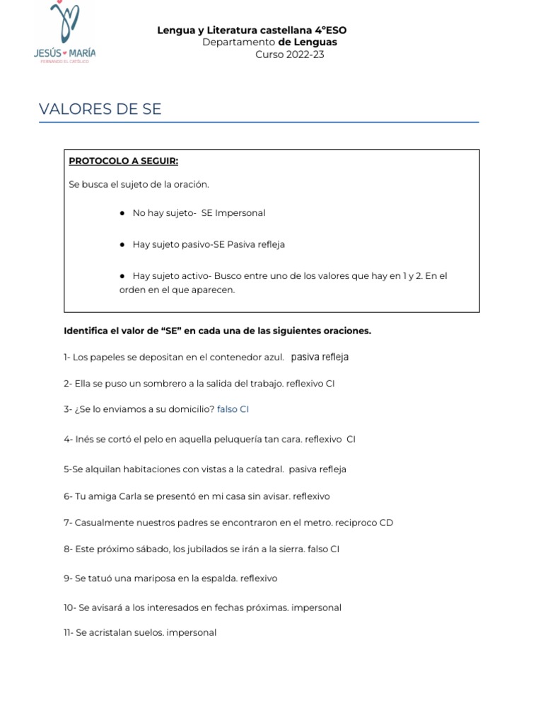 Tipos de Se | PDF