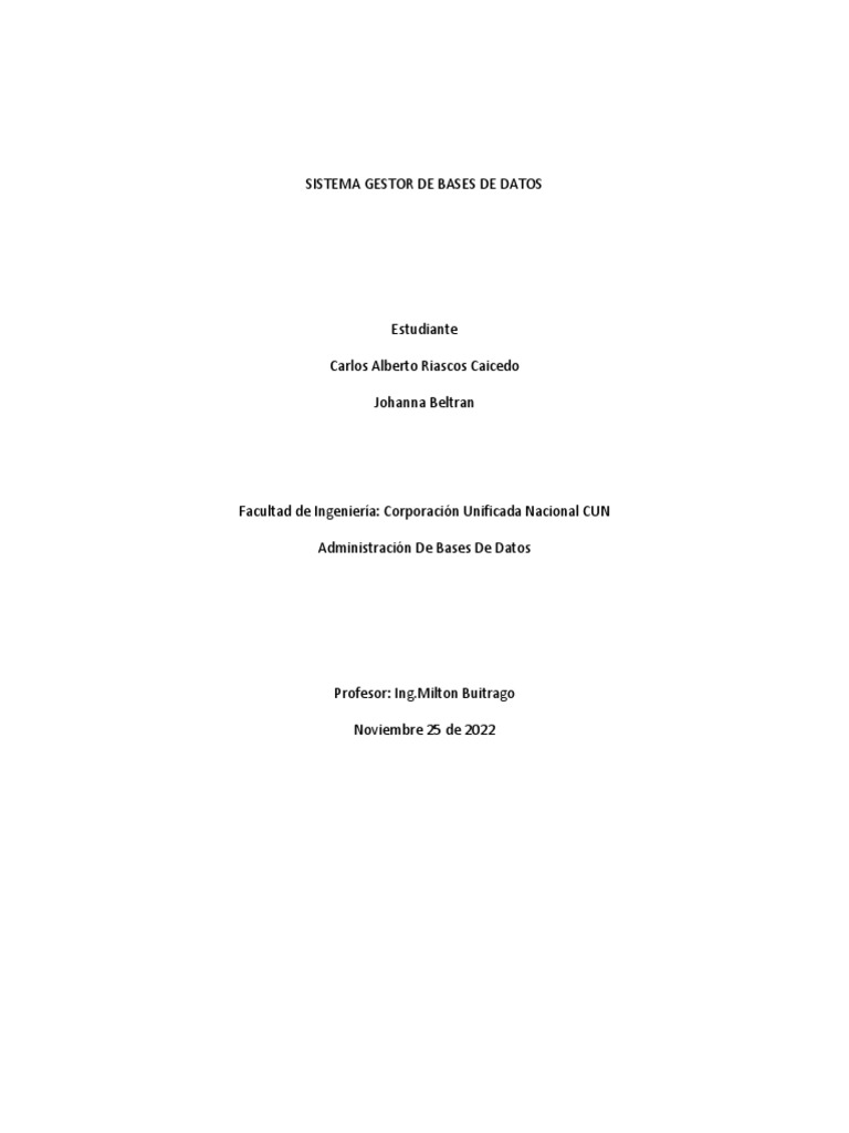 Carlos - Riascos ACA 1,2,3 | PDF | Bases de datos | Mi sql