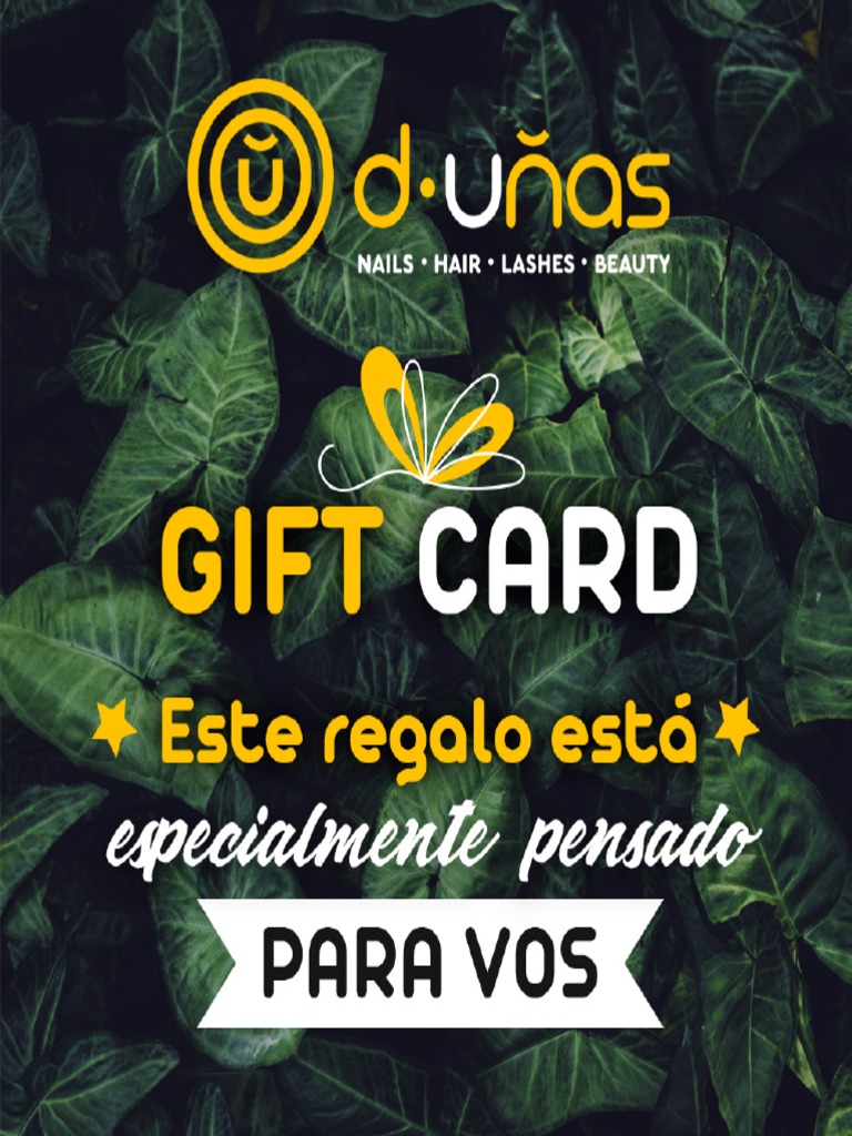 Gift Card D-Uñas | PDF