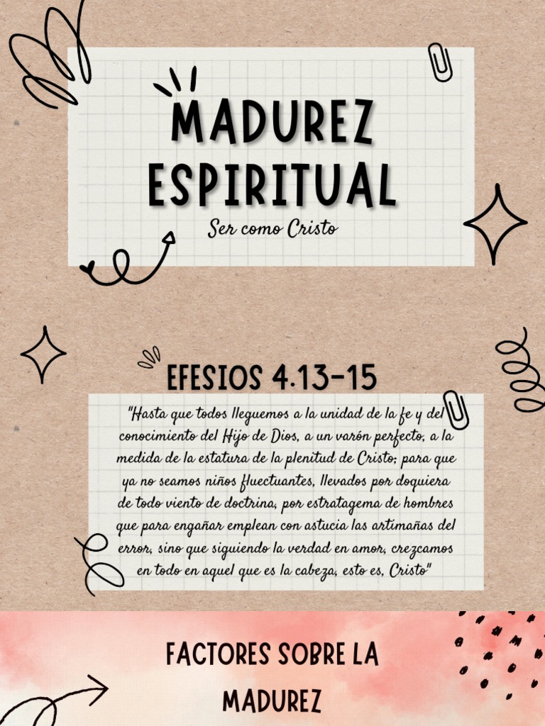 Madurez Espiritual | PDF | Cristo (título) | Creencia religiosa y doctrina