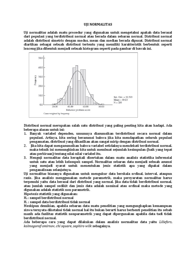 Uji Normalitas | PDF