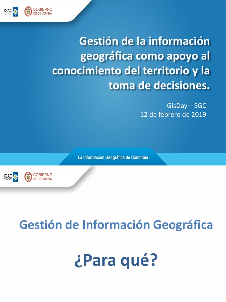 Igac Sigot | PDF | Sistema de información geográfica | Infraestructura
