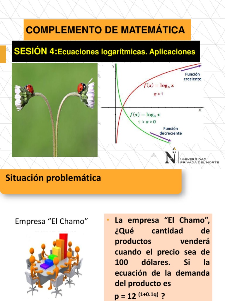 Ecuaciones Logarítmicas | PDF | Logaritmo | Ecuaciones