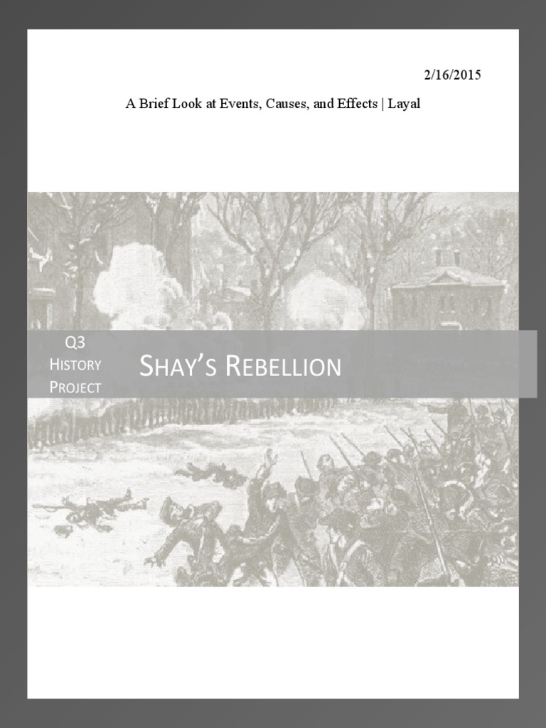 Shays' Rebellion | Download Free PDF | Taxes | The United States