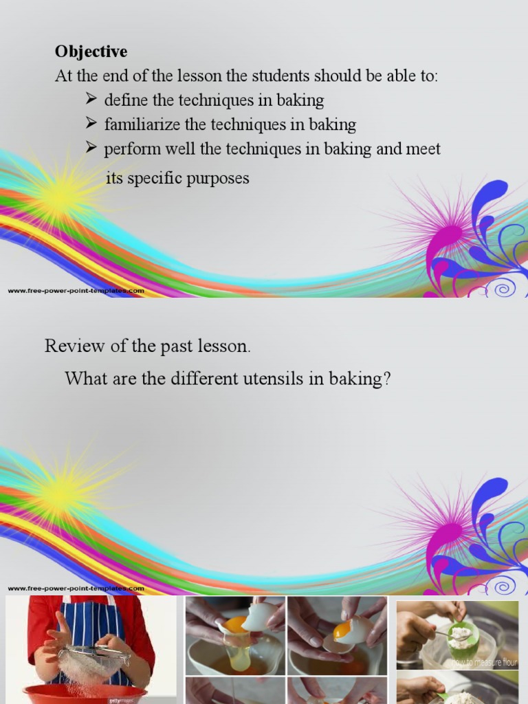 Techniques in Baking | PDF | Spoon | Baking