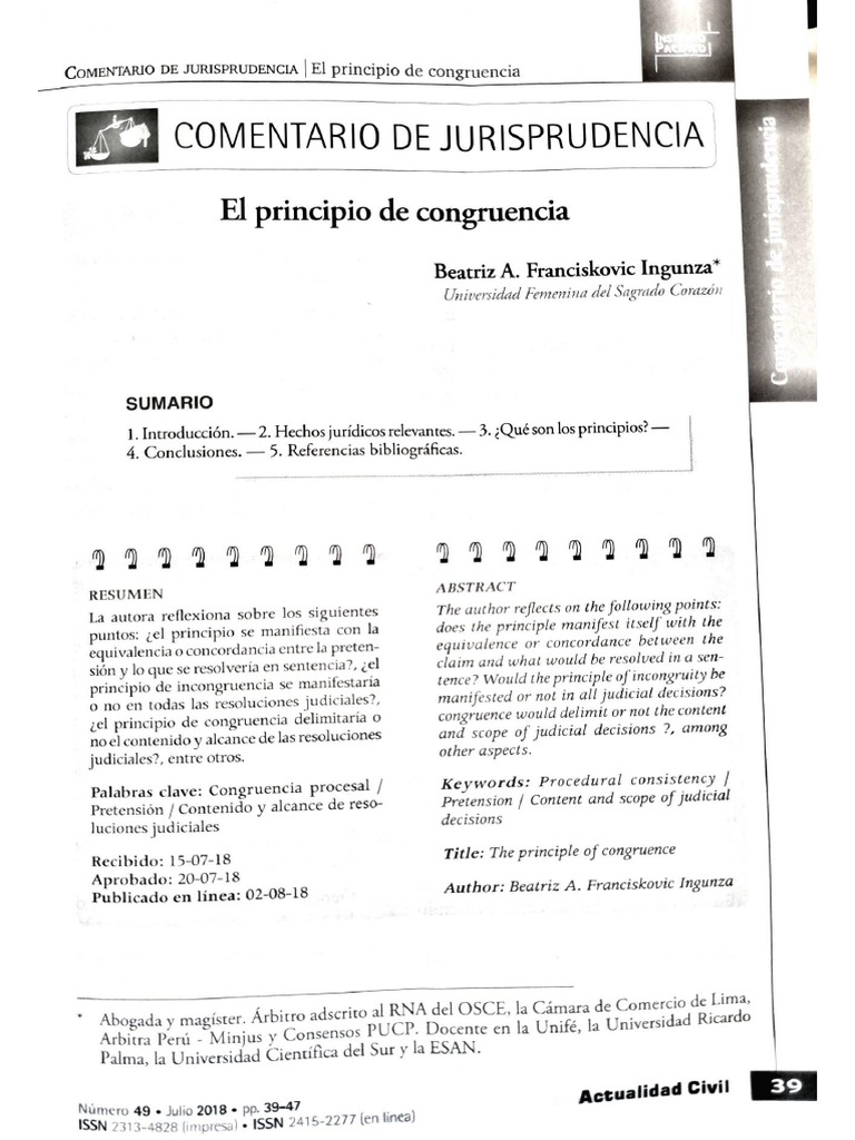 Principio de Congruencia | PDF Principio de Congruencia | PDF