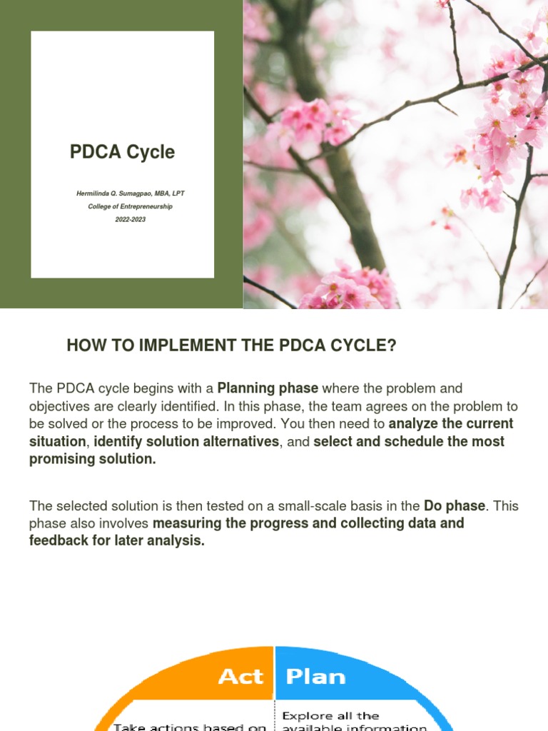 A Guide to Implementing the PDCA Cycle for Continuous Process ...