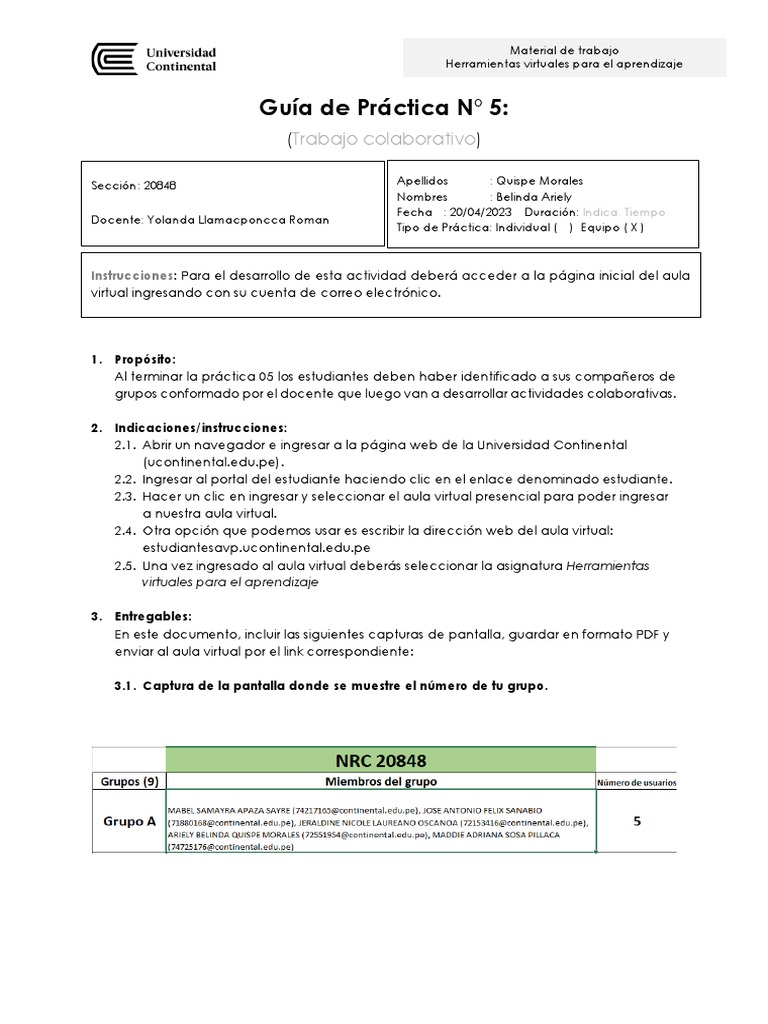 5 Guia Practica de La Semana 05 | PDF | Hipertexto | Ingeniería de software