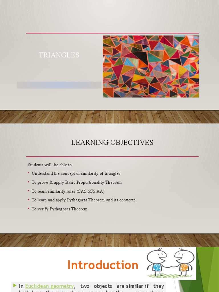 On Triangles Class X | PDF | Triangle | Shape