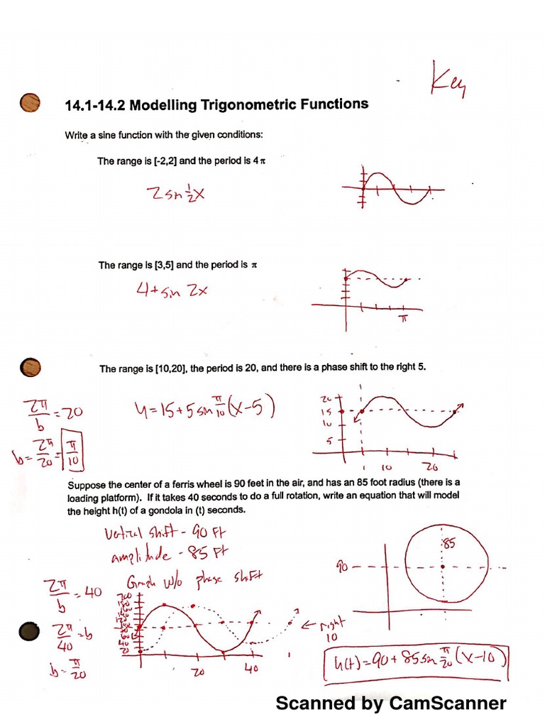 Pct 4 4 Modelling Trigonometric Functions Key Pdf