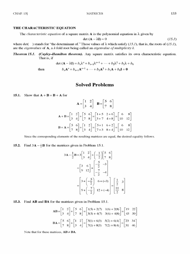 Book 8 Math | PDF | Matrix (Mathematics) | Eigenvalues And Eigenvectors