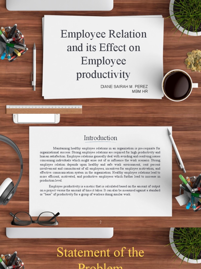 Employee Relations and Its Effect Employee Productivity | PDF | Employment | Business