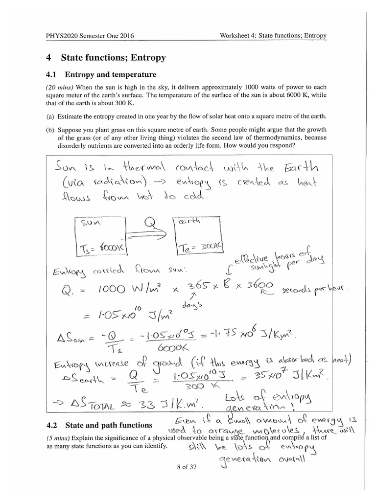 Worksheet 4 Solutions | PDF