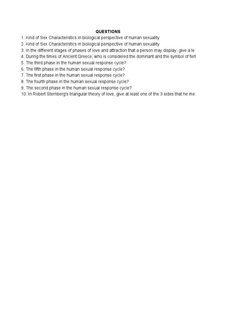 Sexual Self Quiz Pdf 