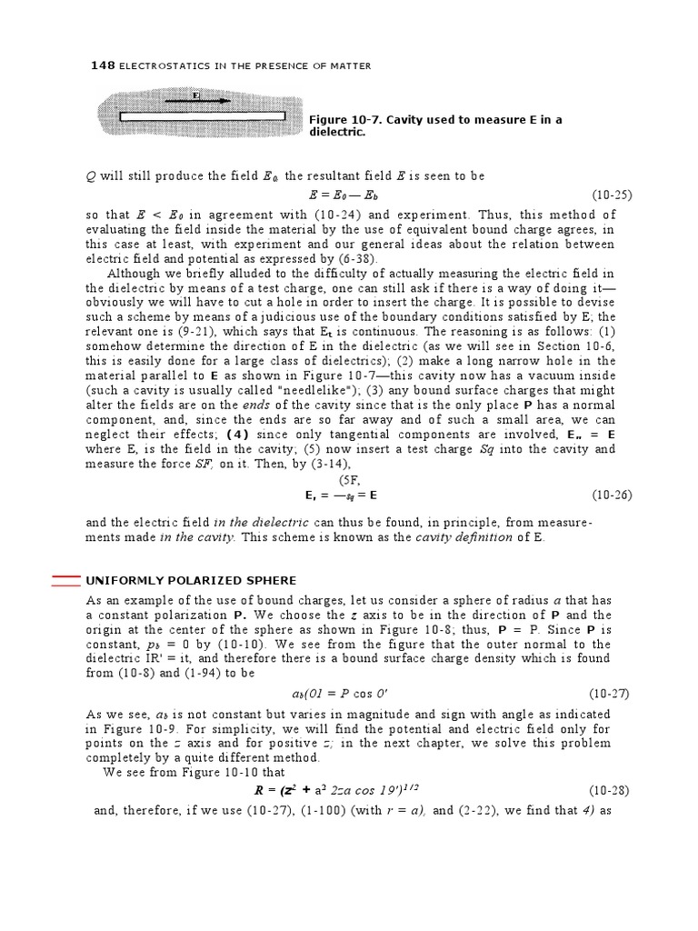 Electrostatics in Polarizable Materials | PDF | Dielectric | Permittivity