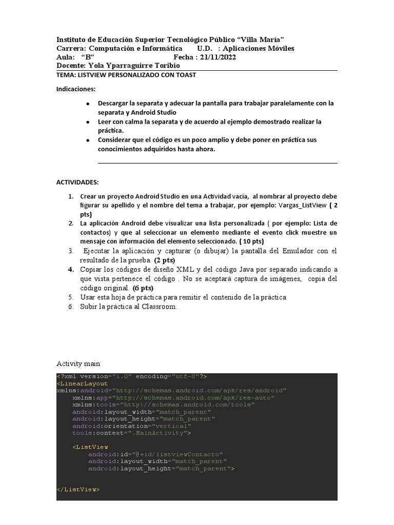 Practica 14 - A-Apps | PDF
