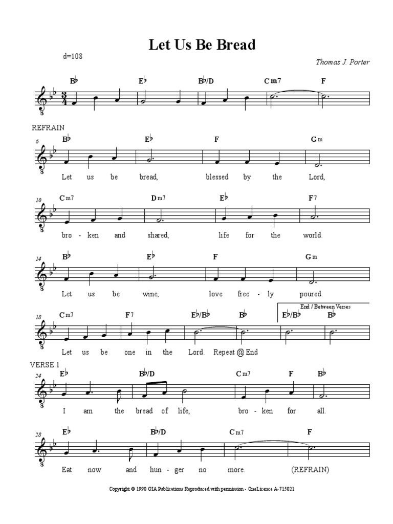 Let Us Be Bread | PDF