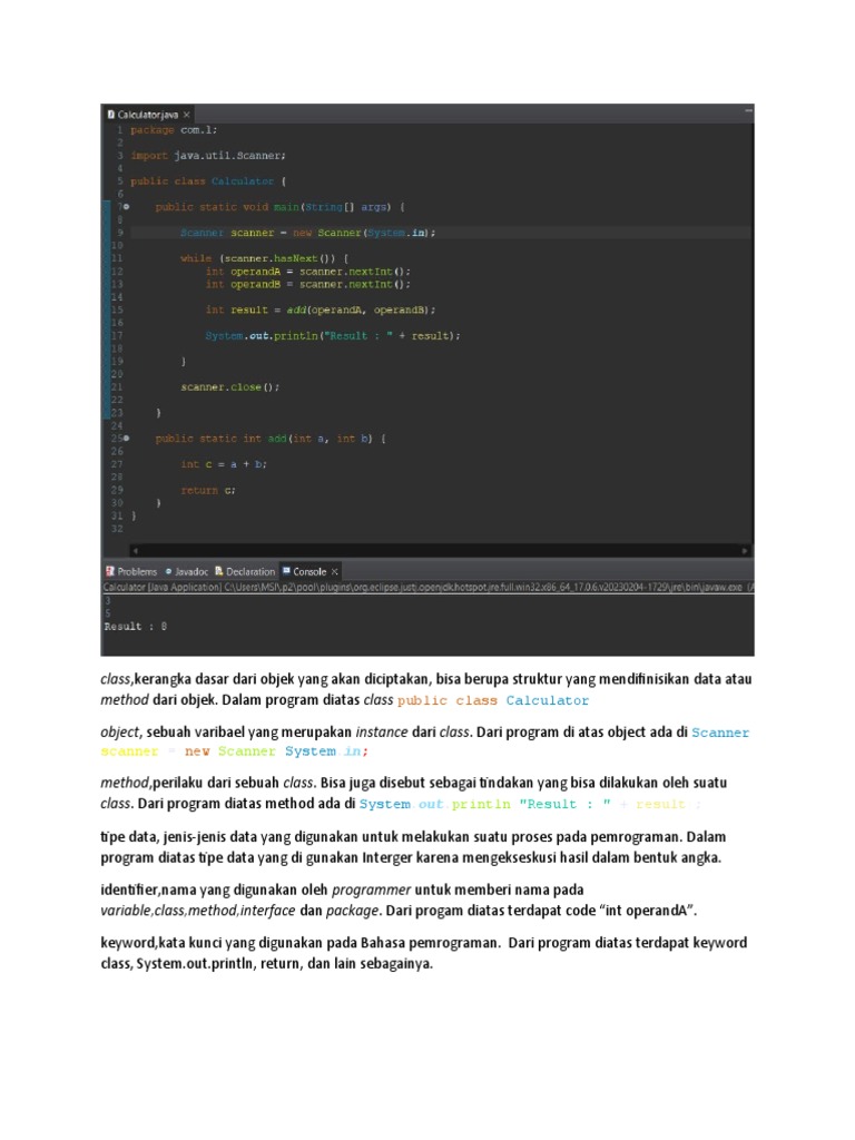 Diskusi 2 Pemrograman Berbasis Desktop | PDF