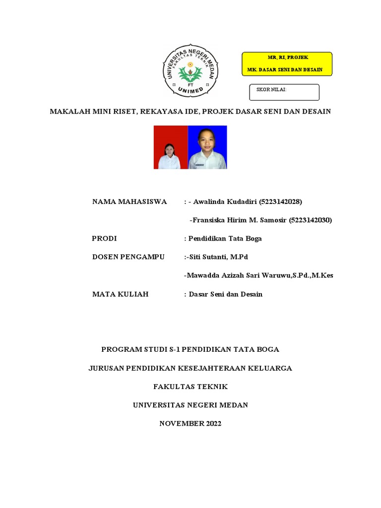 MINIRISET, Rekayasa Ide, Project DSD | PDF