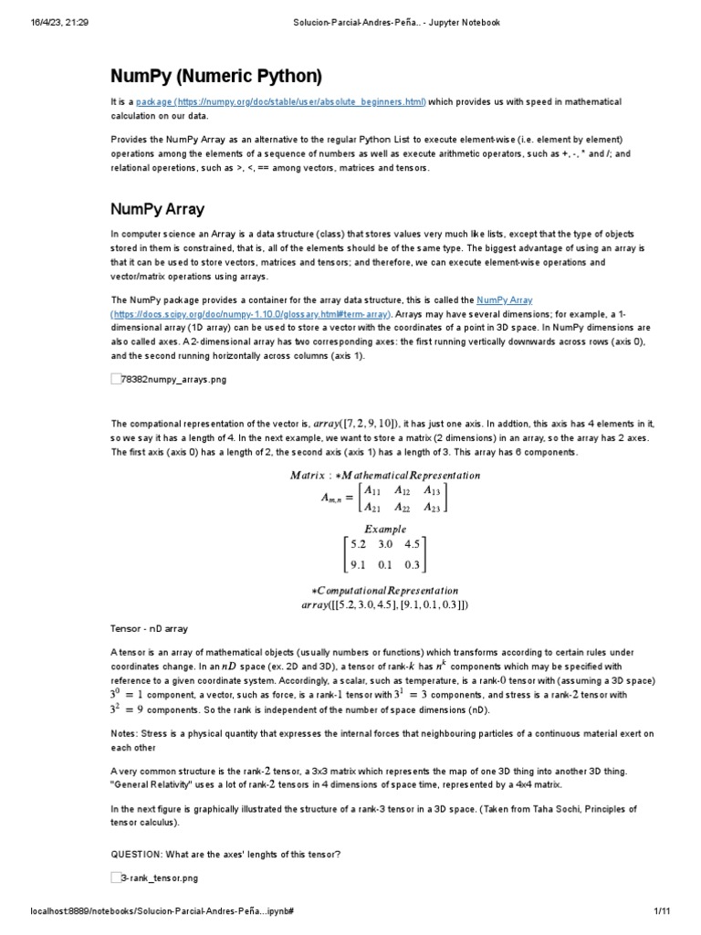 Solucion-Parcial-.. - Jupyter Notebook | PDF | Matrix (Mathematics ... Solucion-Parcial-.. - Jupyter Notebook | PDF | Matrix (Mathematics ...