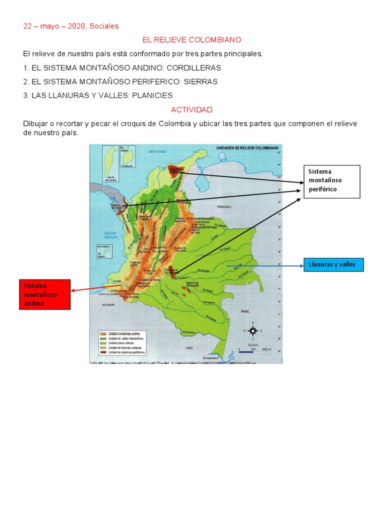 El Relieve Colombiano | PDF