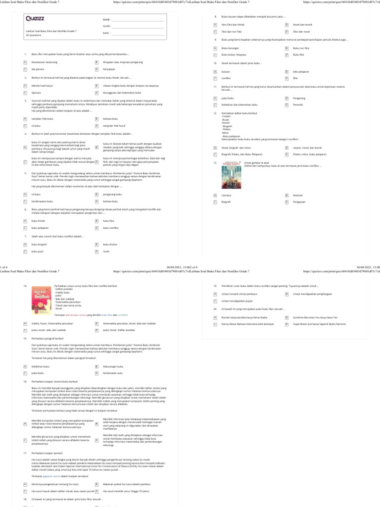 Jenis Buku: Fiksi dan Nonfiksi | PDF